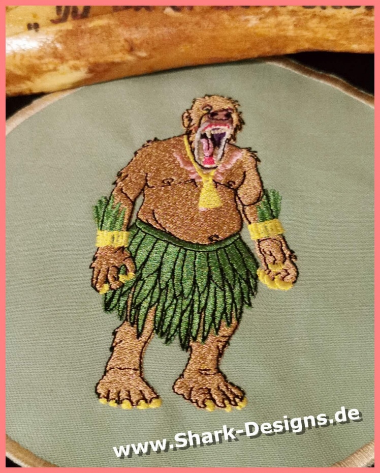 Embroidery file Eloko in 7 hungry sizes