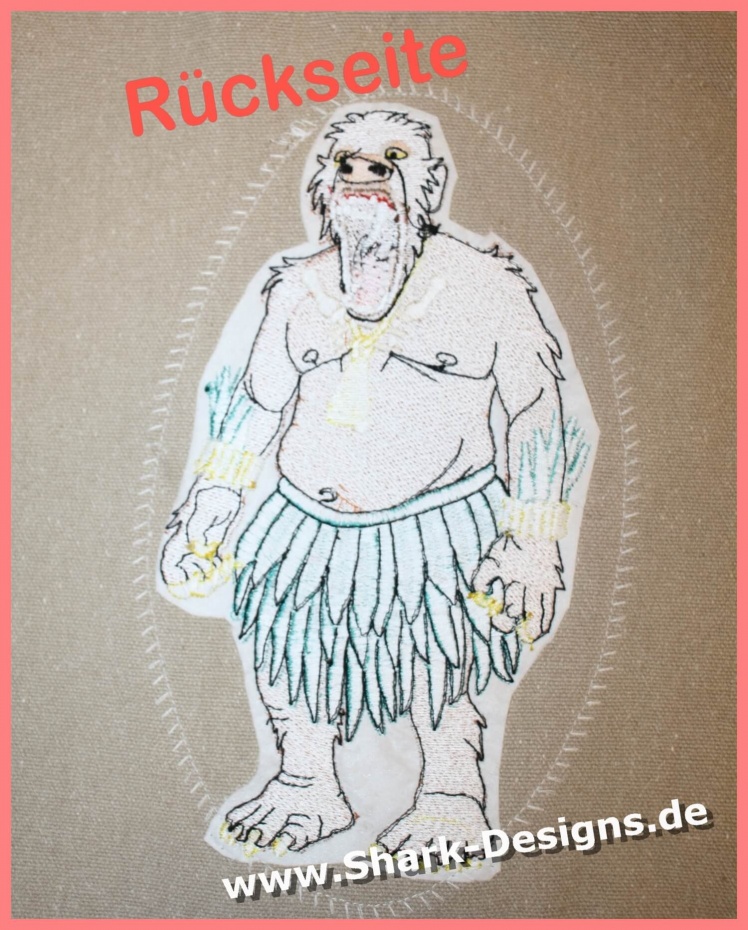 Embroidery file Eloko in 7 hungry sizes