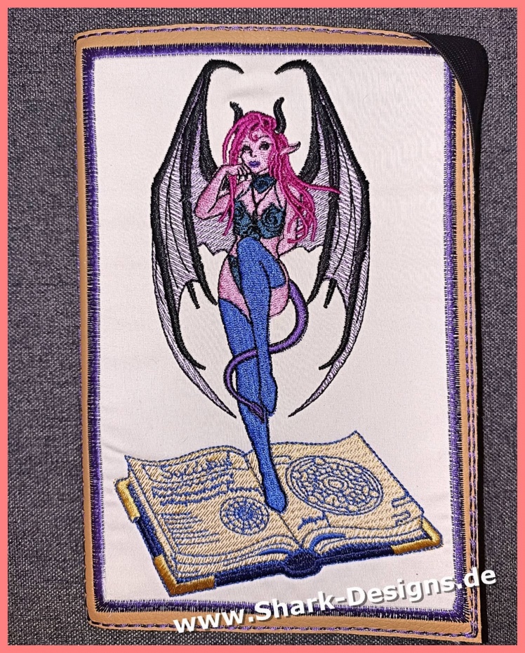 Embroidery file Succubus in 5 sizes suitable for Halloween