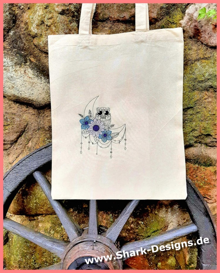 Stickdatei Eule Leila