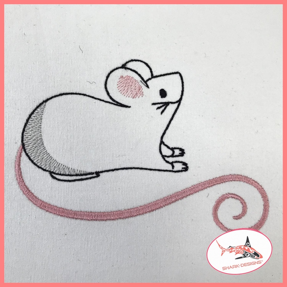 Embroidery files set mice