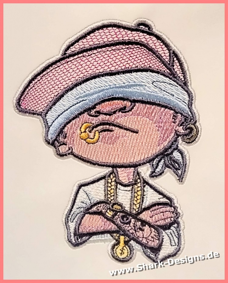 Embroidery file Rapper Boy in 6 youthful sizes