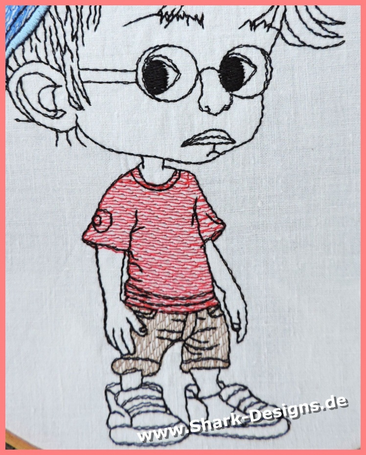 Embroidery file Junior Matteo in 6 pouting sizes