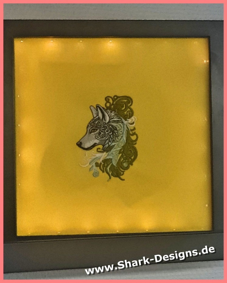 Embroidery file Celtic Wolf in 8 decorative sizes