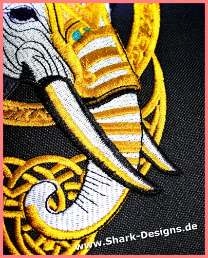 Stickdatei Celtic Elephant in 8 edlen Größen