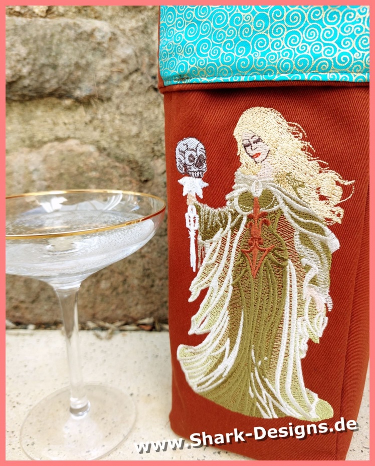 Embroidery file Ice Angel in 6 winter cold sizes