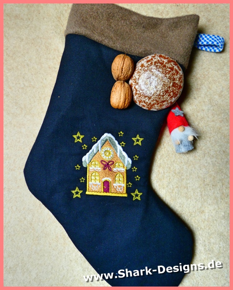 Gingerbread house with boots