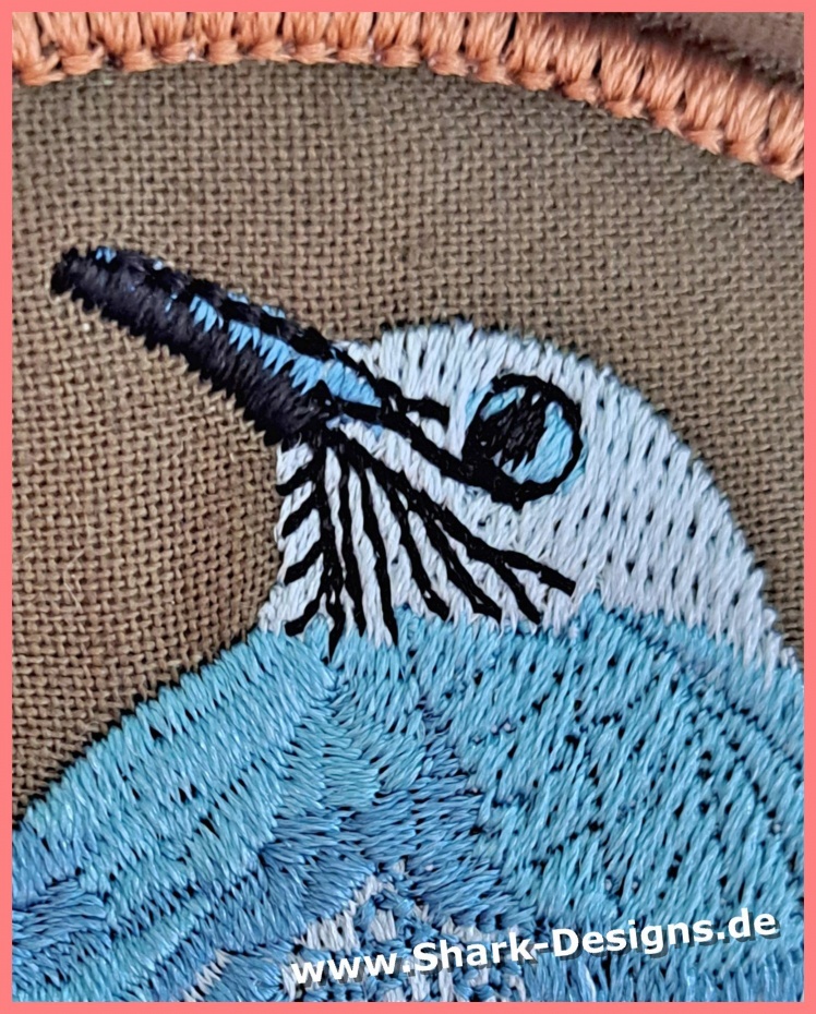 Winter bird embroidery file in 6 wonderful sizes