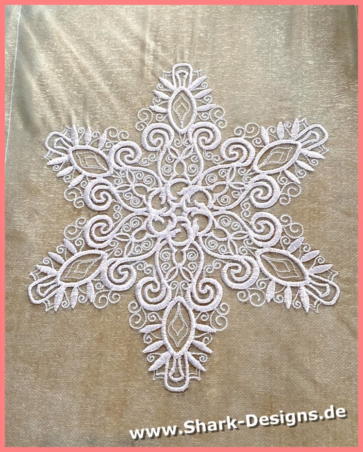 Decorative flock 1 embroidery file in 6 decorative sizes