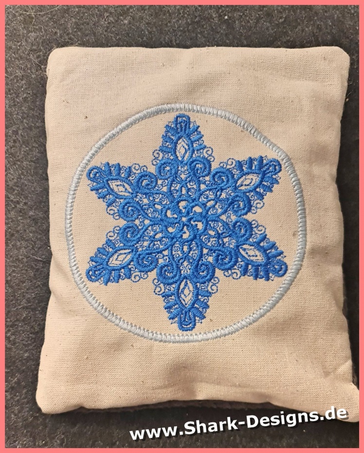 Decorative flock 1 embroidery file in 6 decorative sizes