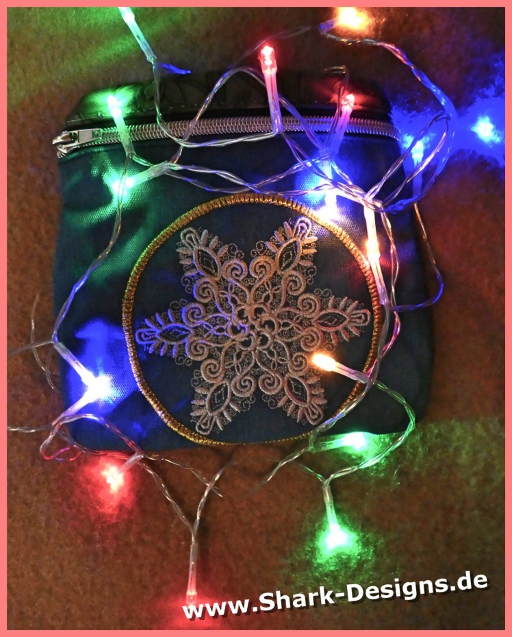 Decorative flock 1 embroidery file in 6 decorative sizes