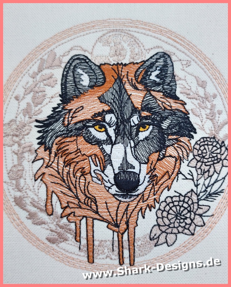 Stickdatei Indigo Wolf