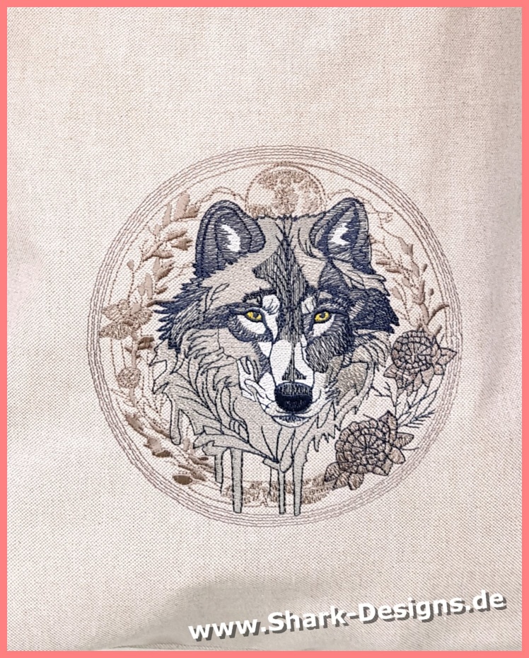 Stickdatei Indigo Wolf
