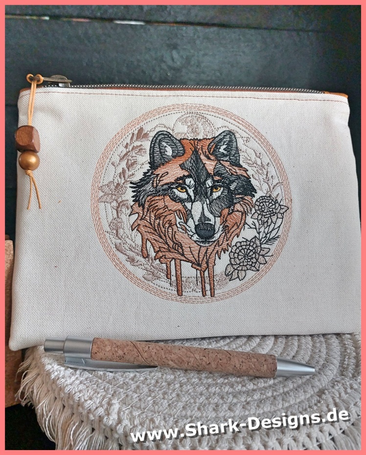 Stickdatei Indigo Wolf