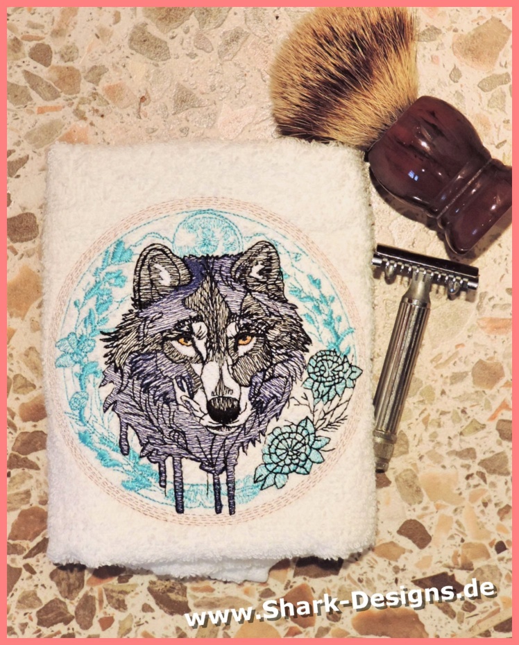 Stickdatei Indigo Wolf