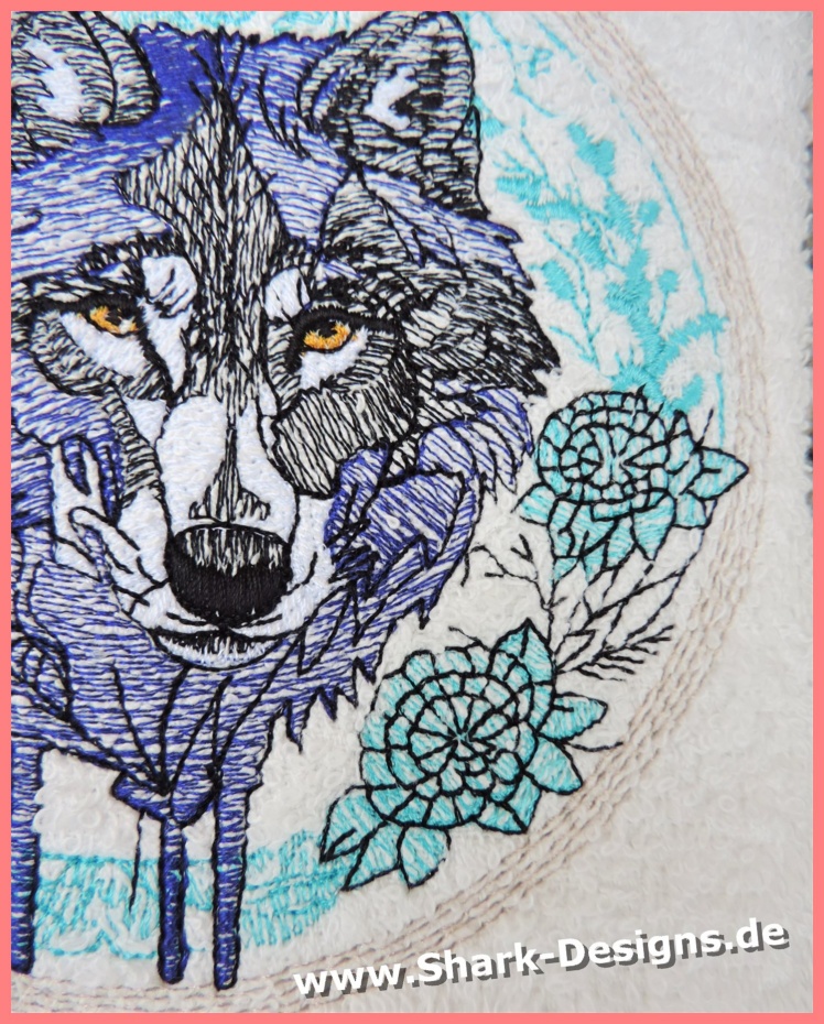 Stickdatei Indigo Wolf