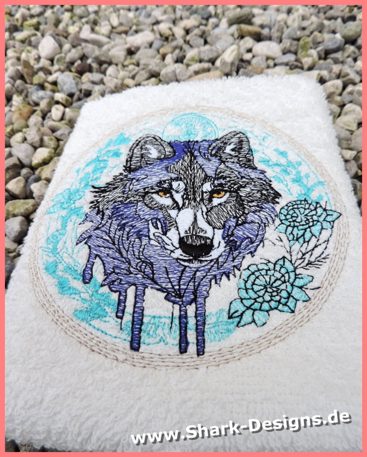 Stickdatei Indigo Wolf