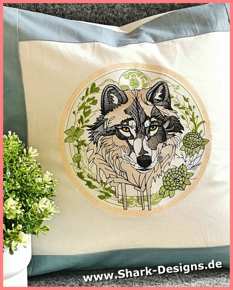 Stickdatei Indigo Wolf