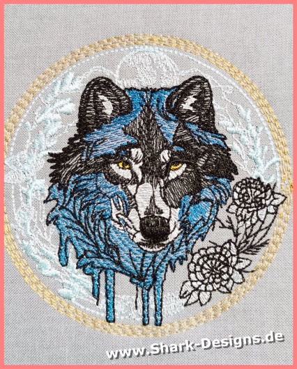 Stickdatei Indigo Wolf