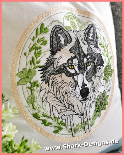 Stickdatei Indigo Wolf