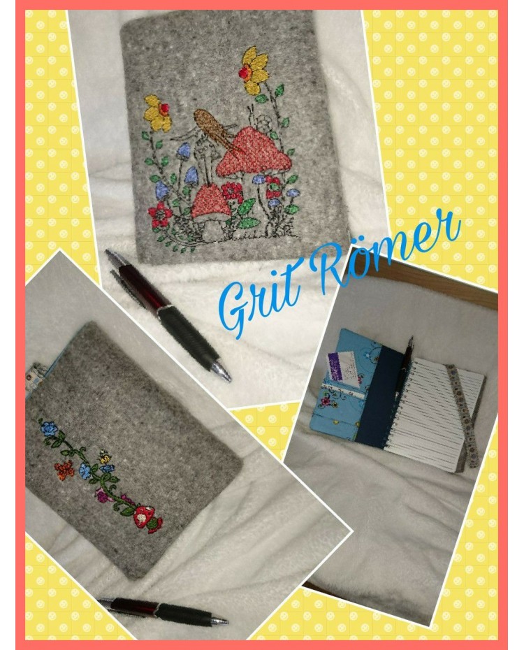Embroidery Design Hello World in 5 Sizes, 2 Variants