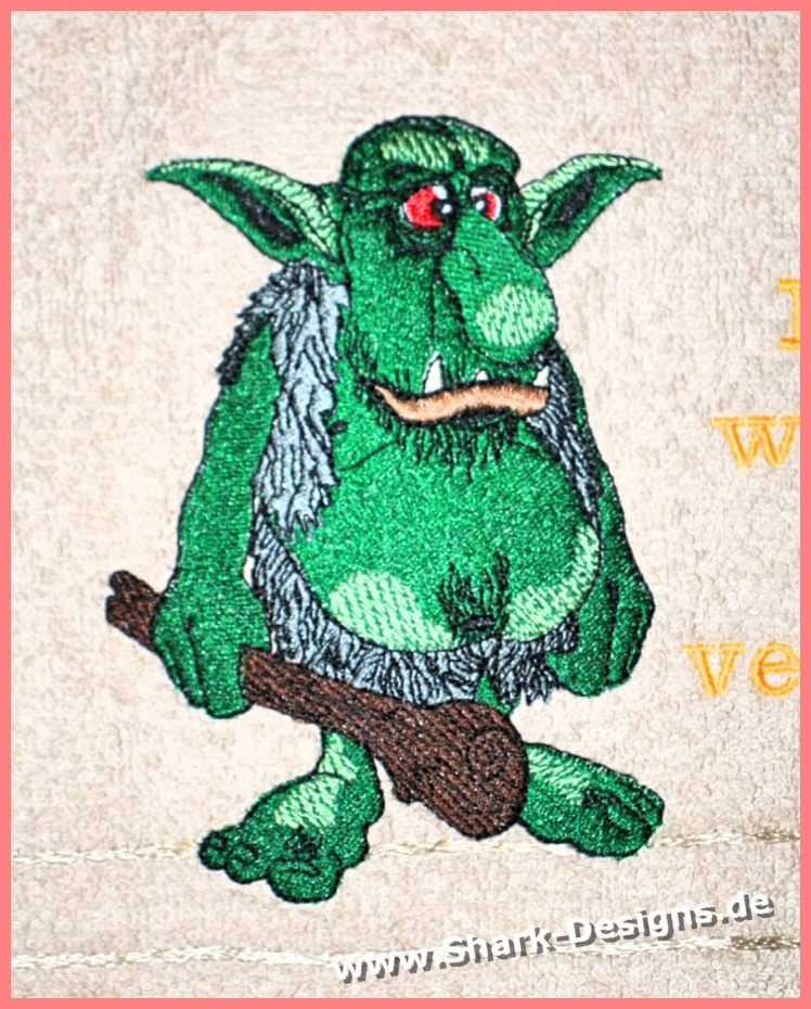Hobo Goblin embroidery file, the grim bone in 8 old sizes