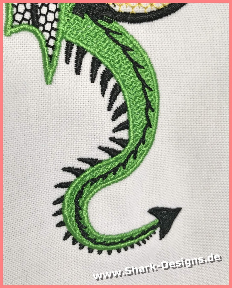 Embroidery file Dragon 2, guardian of the world in 6 sizes