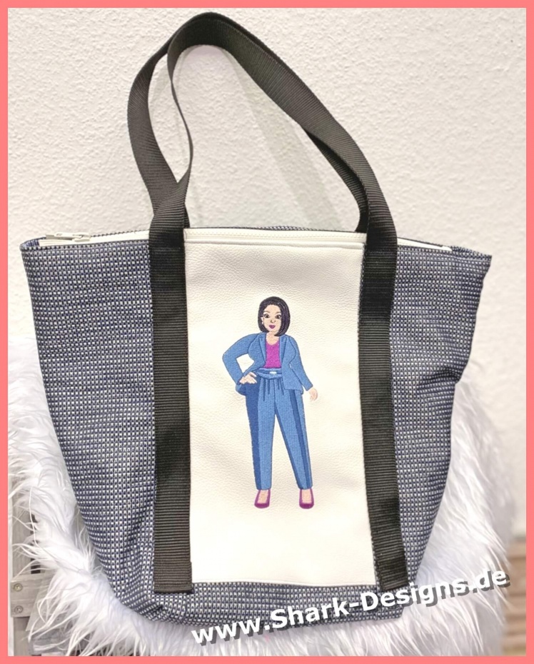 Embroidery file Curvy Fashion in 5 fancy sizes